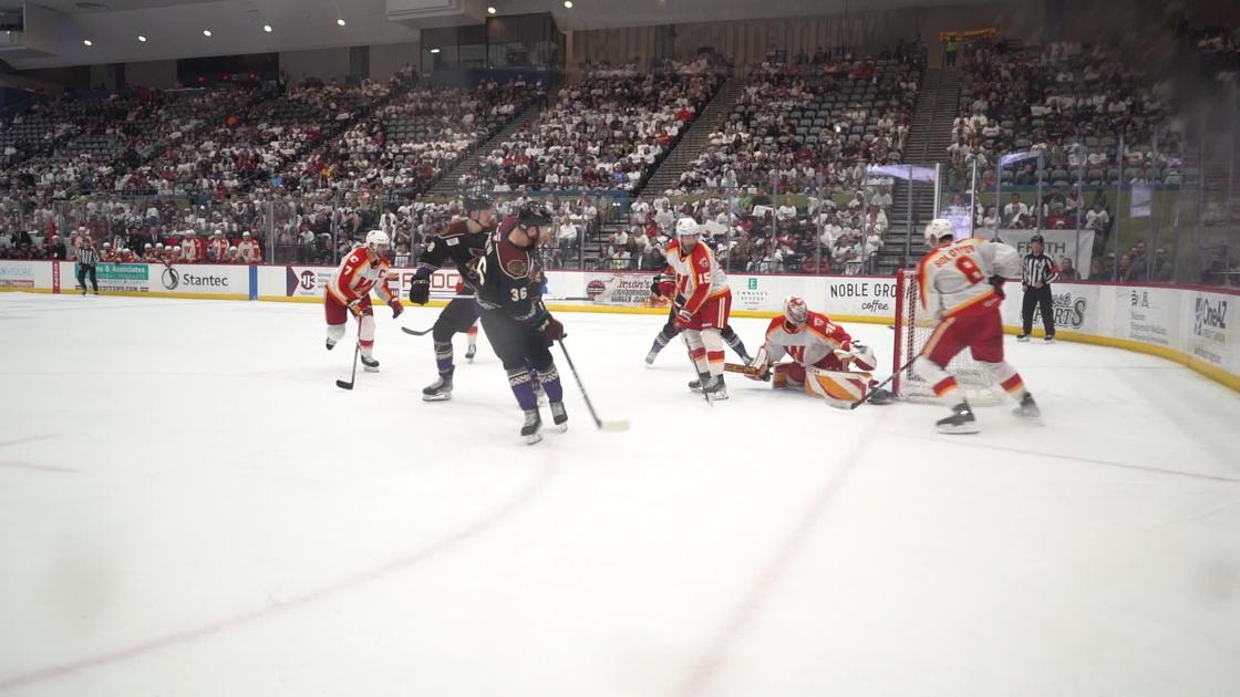 Tucson Roadrunners F Hunter Drew goal cuts Calgary lead to 4-3 in Game ...