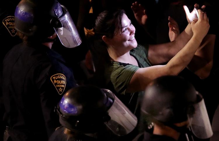 Photos: Peaceful protests and violent clashes in downtown Tucson