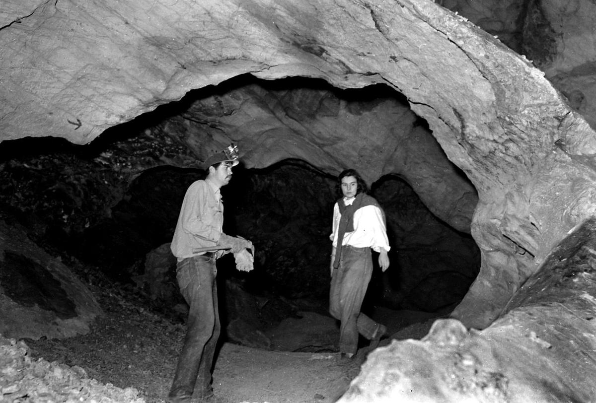 Photos: Exploring Peppersauce Cave near Oracle in 1948