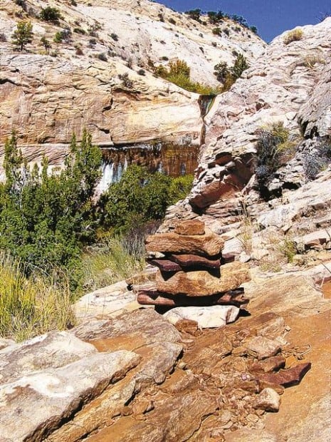 Utah hike a rugged trek over slick rock