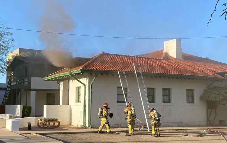 Fire damages historic home in downtown Tucson