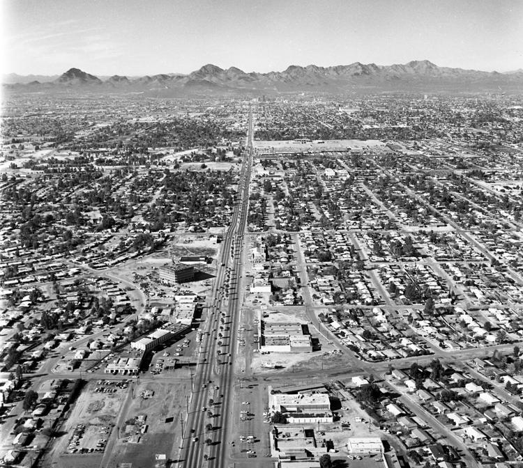 Aerial photos of Tucson in 1968