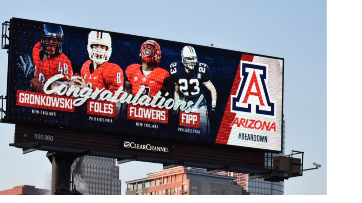 Superb Arizona Wildcats: Billboard in Minneapolis touts UA's Super Bowl ...