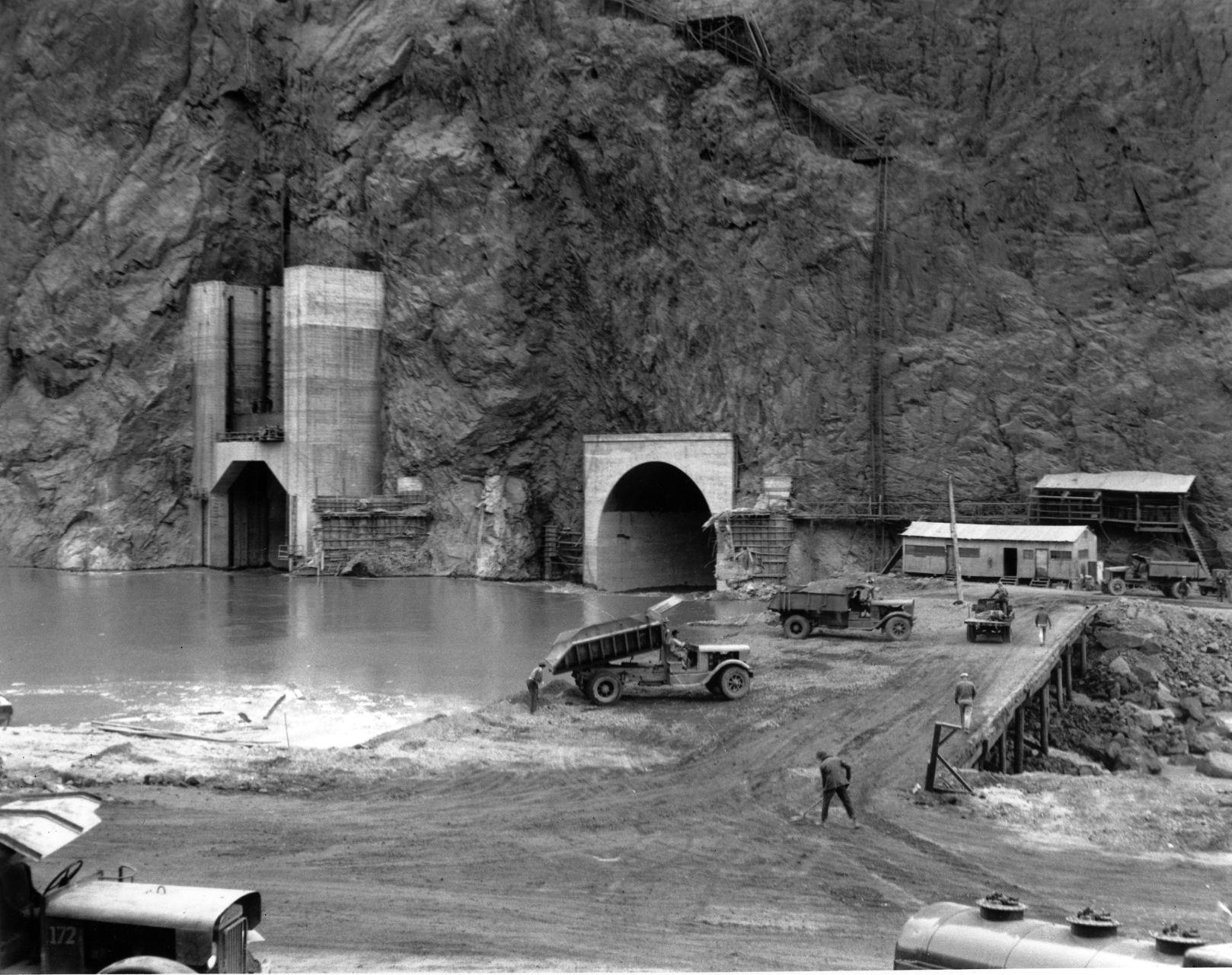 Photos: Construction of Hoover Dam on the Colorado River in the 1930s