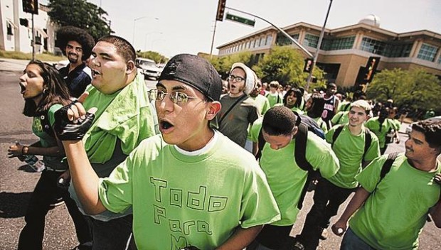 60 protest fighting