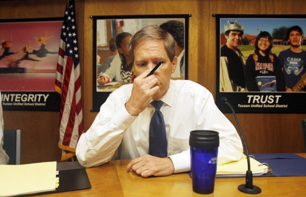 President of TUSD board is demoted