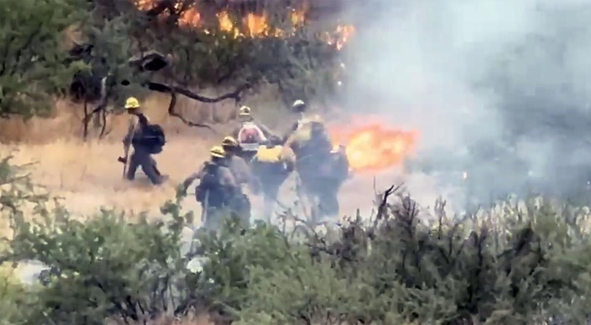 Wildfire burning north of Tucson prompts evacuations