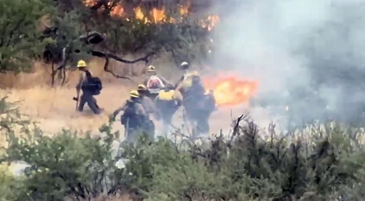 Wildfire burning north of Tucson prompts evacuations