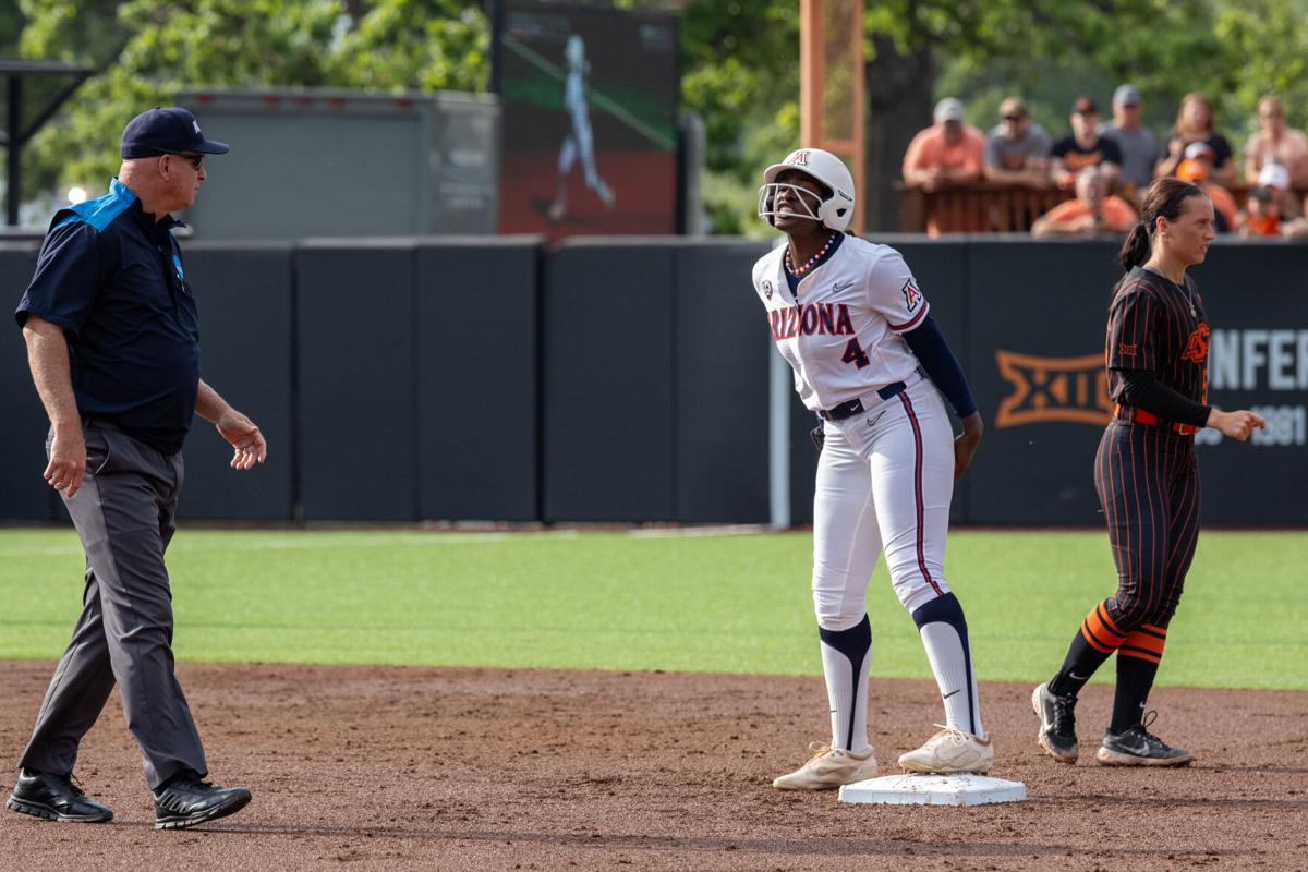 Photos: After lengthy lightning delay, Arizona softball season ends in ...