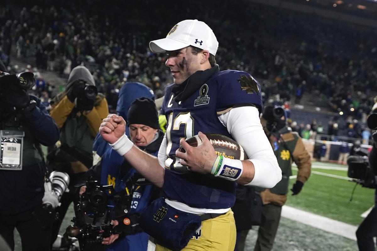 Leonard's passing game improvement key for Notre Dame in CFP quarters