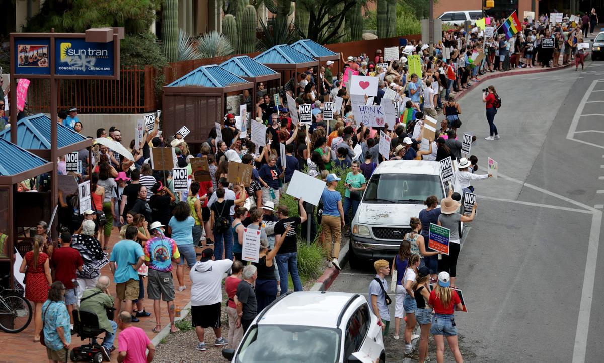 Photos: Protest in Tucson against President Donald Trump | Local news ...