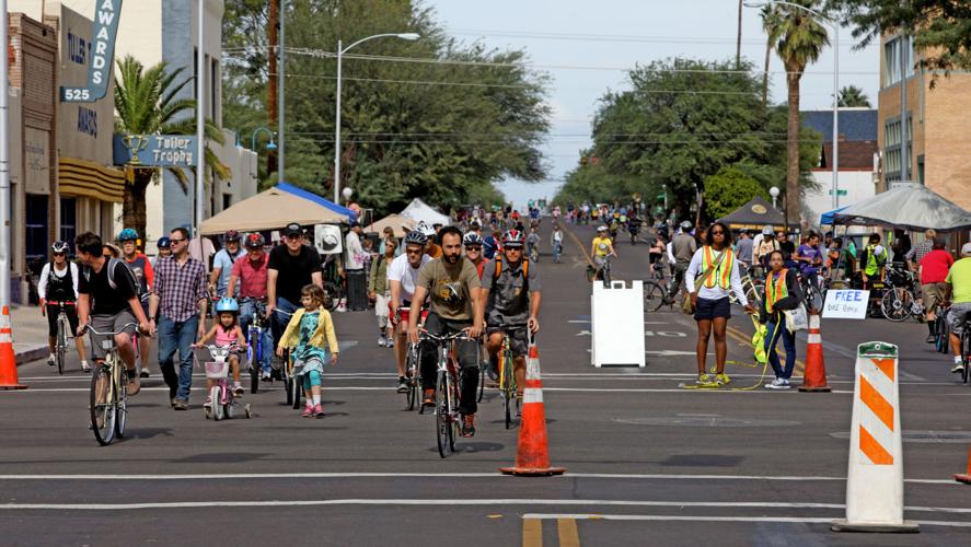 Photos: The cowcycle at Cyclovia Tucson | Latest Headlines | tucson.com