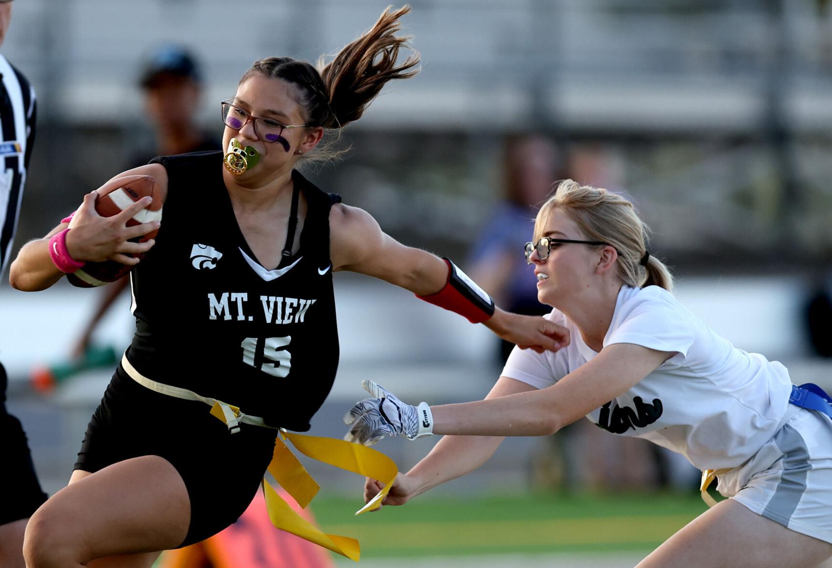 Photos: Mountain View takes down St John Paul II 29-7, girls high ...