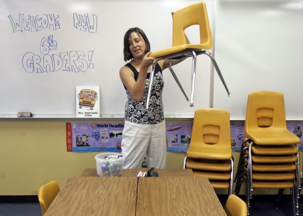 Teachers work before school starts