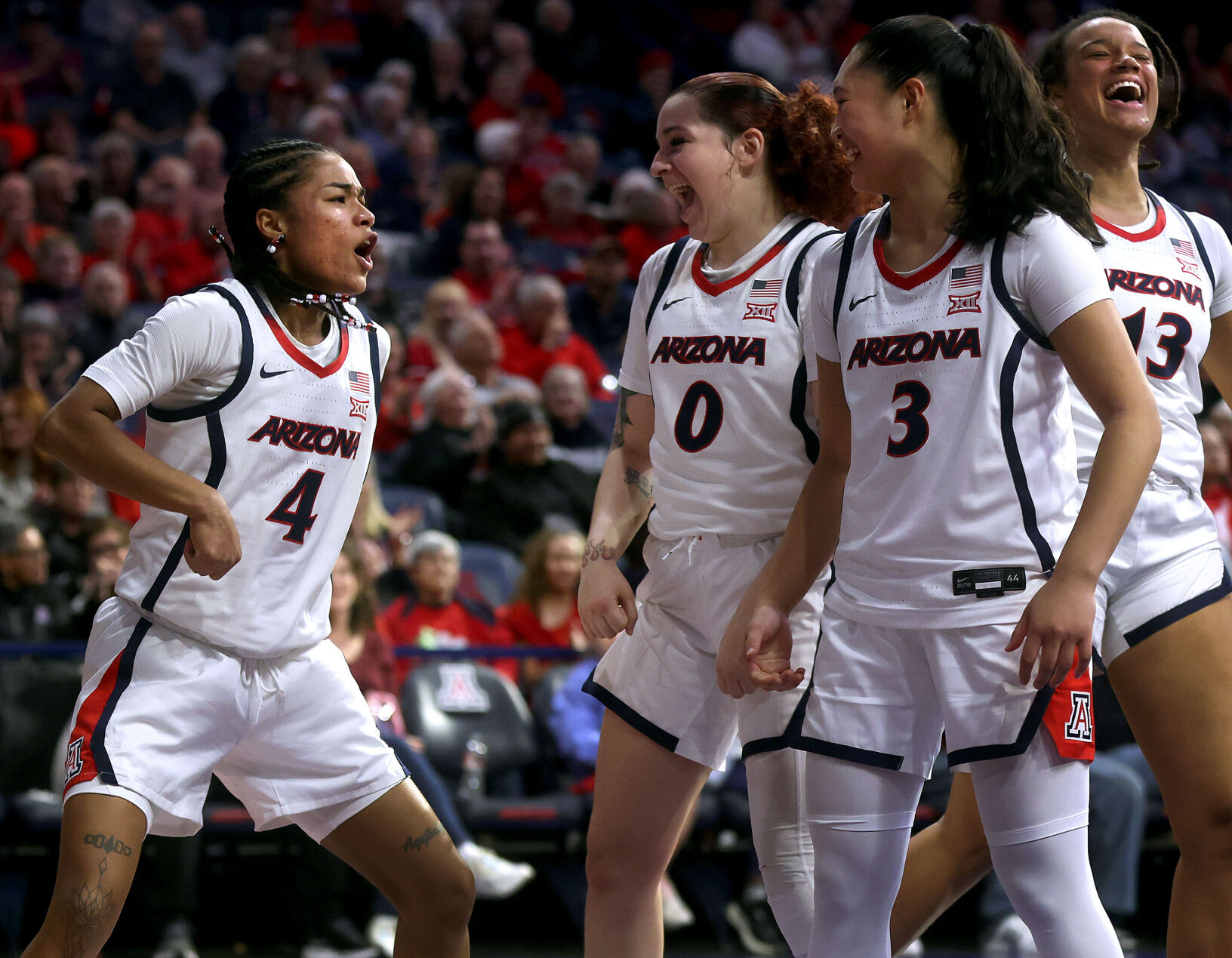 Photos: Arizona women's basketball defeats NAU and honors Aari McDonald