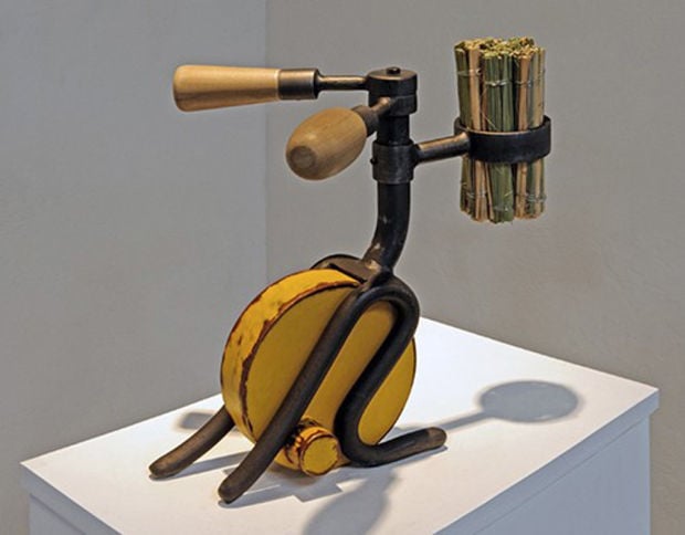 Small art works exhibit has big names, impact