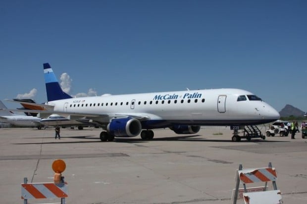Tucson-based company delivers campaign jet to Palin