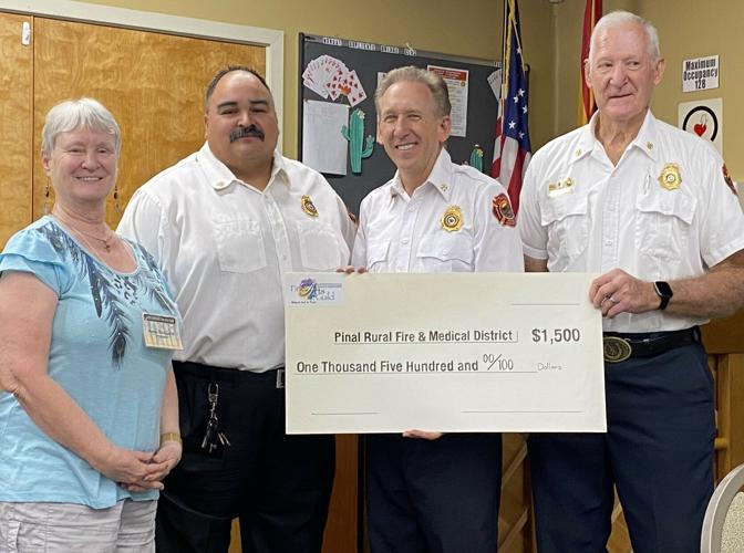 SaddleBrooke Fine Arts Guild Donates $1,500 to Pinal Rural Fire and ...