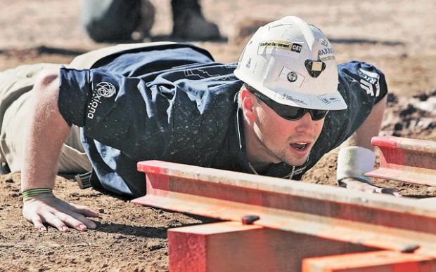 Photos: Muscle power rules at mining competition