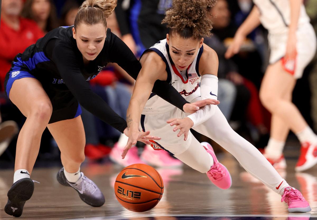 Photos: University of Arizona holds on to edge BYU 65-57, Big 12 basketball