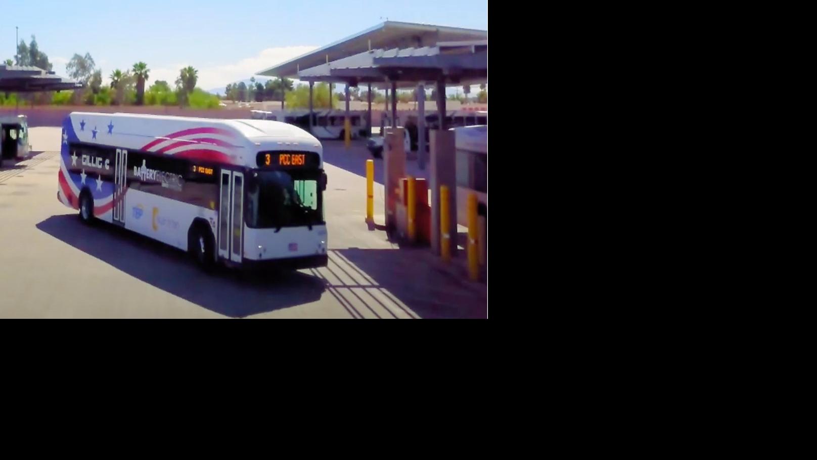 Road Runner: Sun Tran rolls out its first electric, zero-emissions bus ...