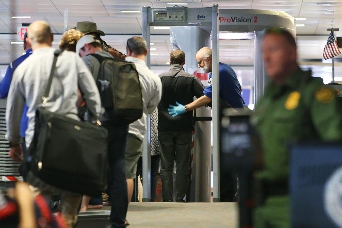 Body scanners in use at TIA
