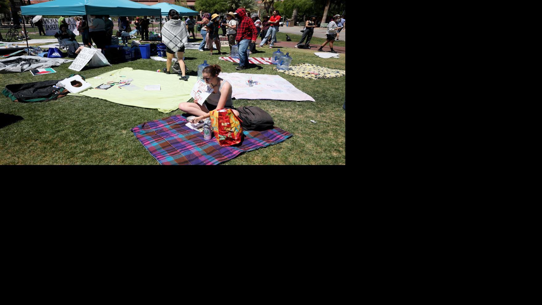 Protesters say they'll risk arrests at UA Mall 'encampment'