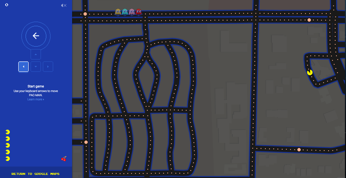 Updated Google maps: Now with Pac-Man