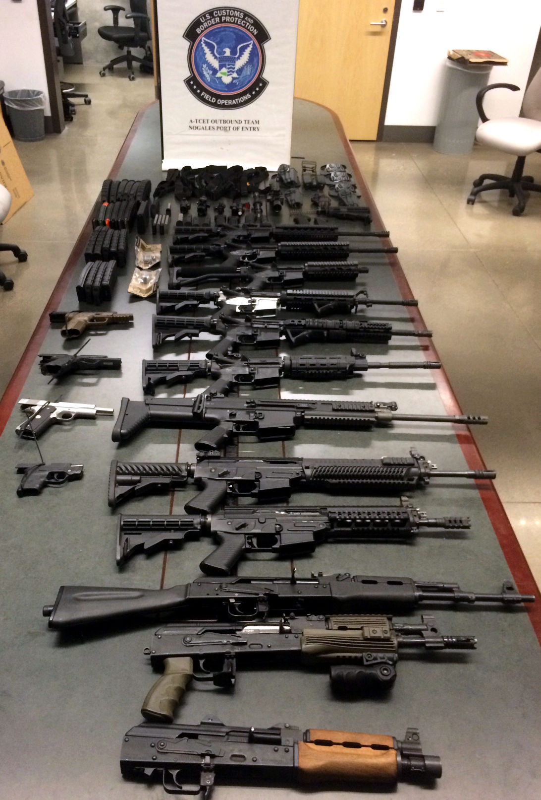 Nogales port officers seize firearms headed to Mexico