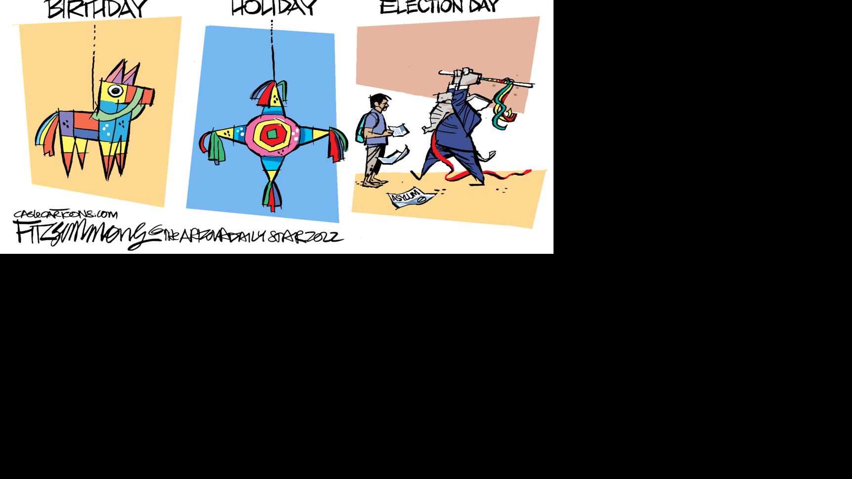 Daily Fitz Cartoon: Piñatas