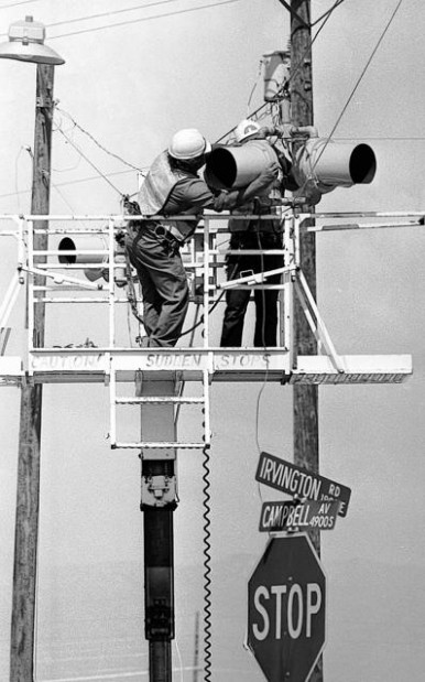 Tucson Time Capsule: Installing signals for safety