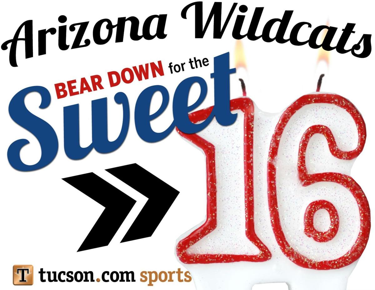 Arizona Wildcats Sweet 16 cheer card