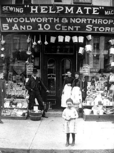 Historic photos: America's first chain store, F.W. Woolworth