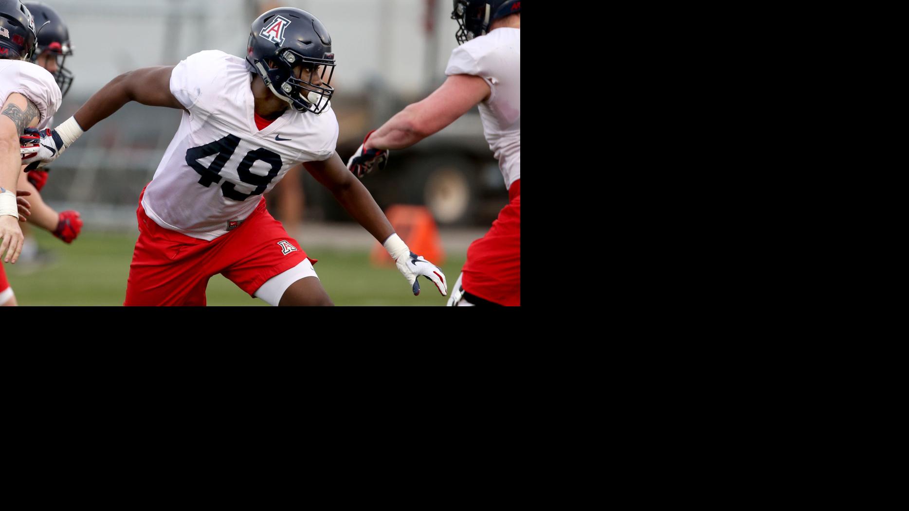 Arizona edge rusher Jalen Harris’ goals for 2019: More bulk, more sacks