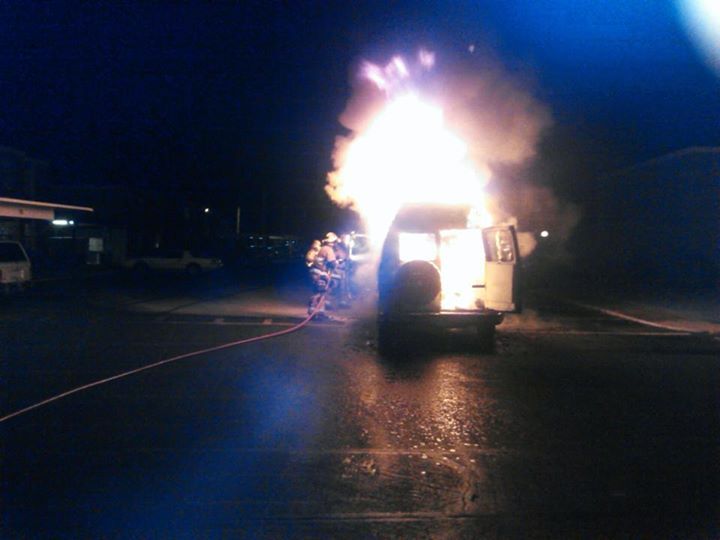 Ice cream truck engulfed in flames on Tucson's north side