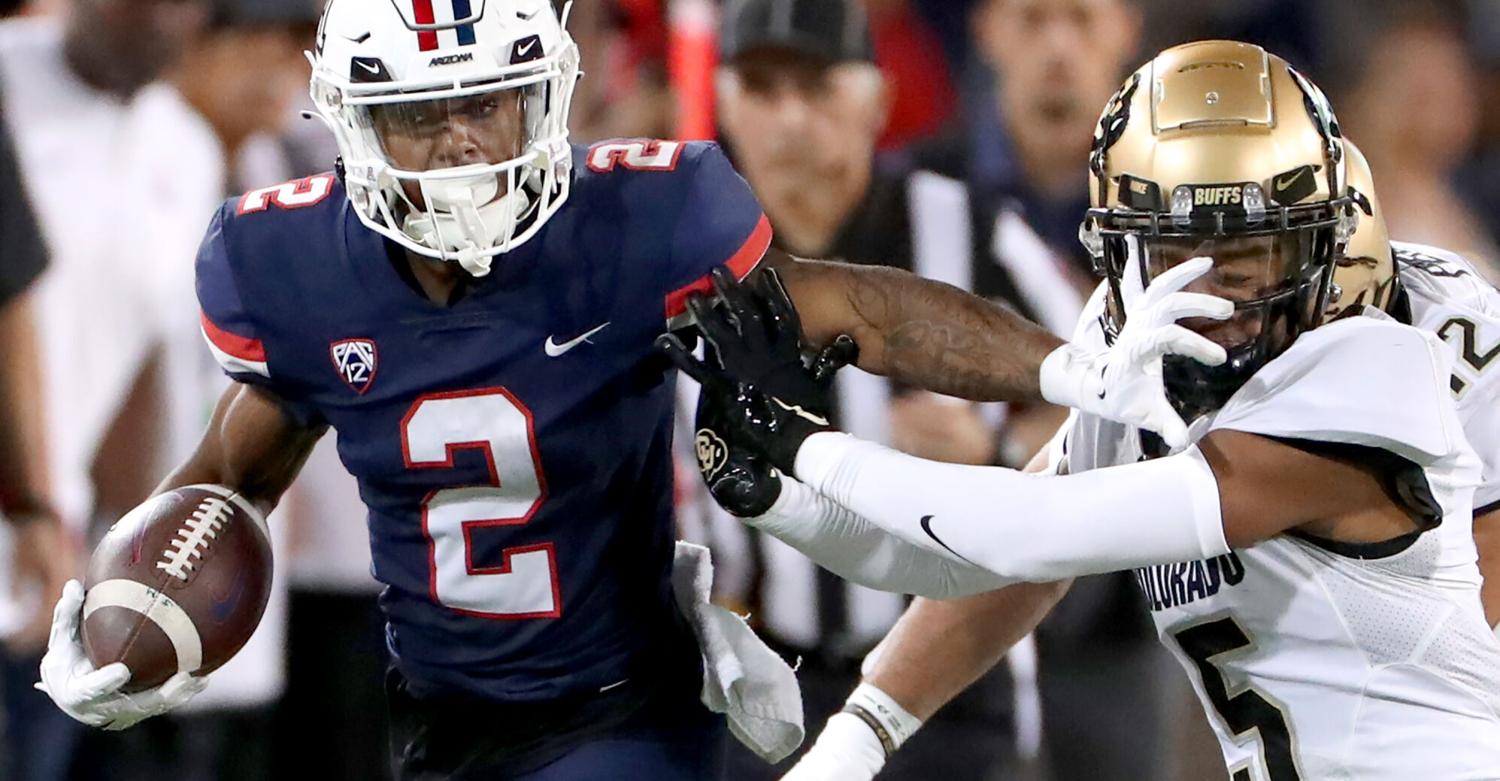 Arizona receiver Jacob Cowing, QB Jayden de Laura named to Maxwell ...