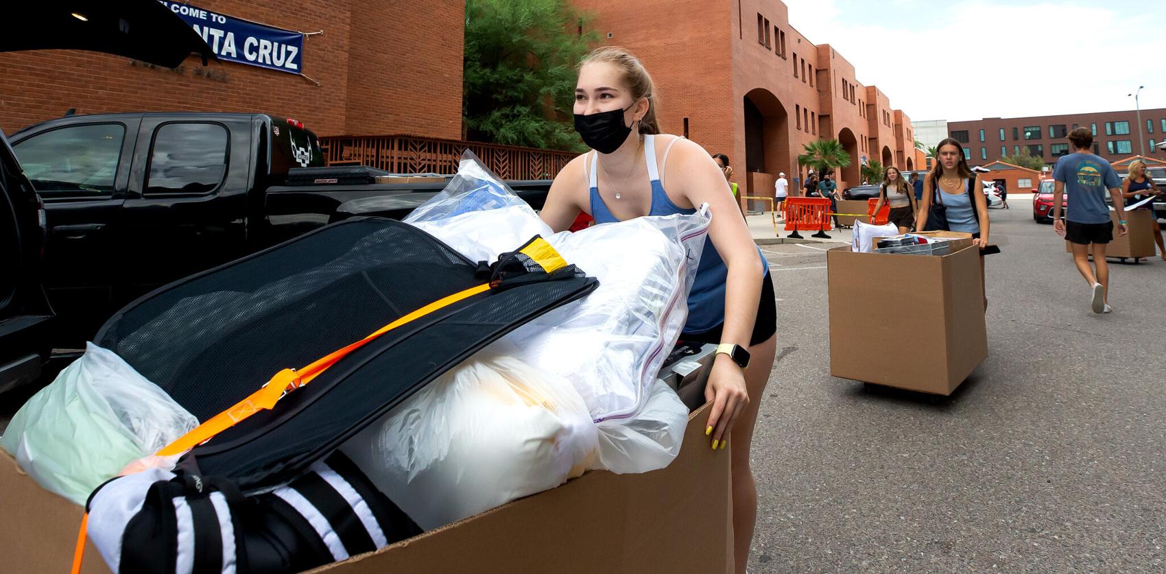 Photos: Dorm move-in on University of Arizona campus