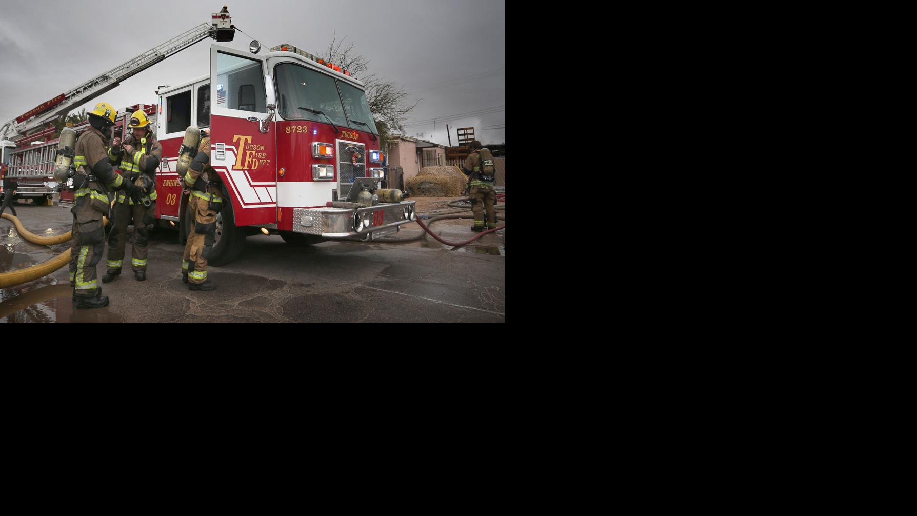 Photos: Wind-driven, two-alarm house fire in Tucson