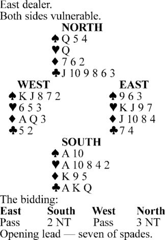 Bridge: Declarer sets a trap