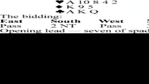 Bridge: Declarer sets a trap