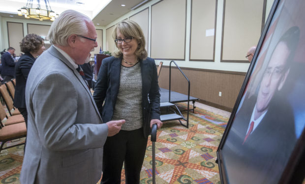 Photos: Giffords and Barber attend Yuma's John M. Roll U.S. Courthouse ...