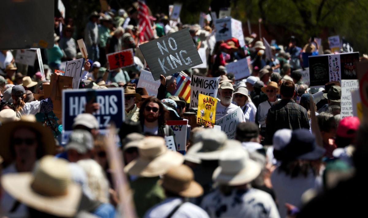 Tucson 'Hands Off!' rally draws thousands of protestors