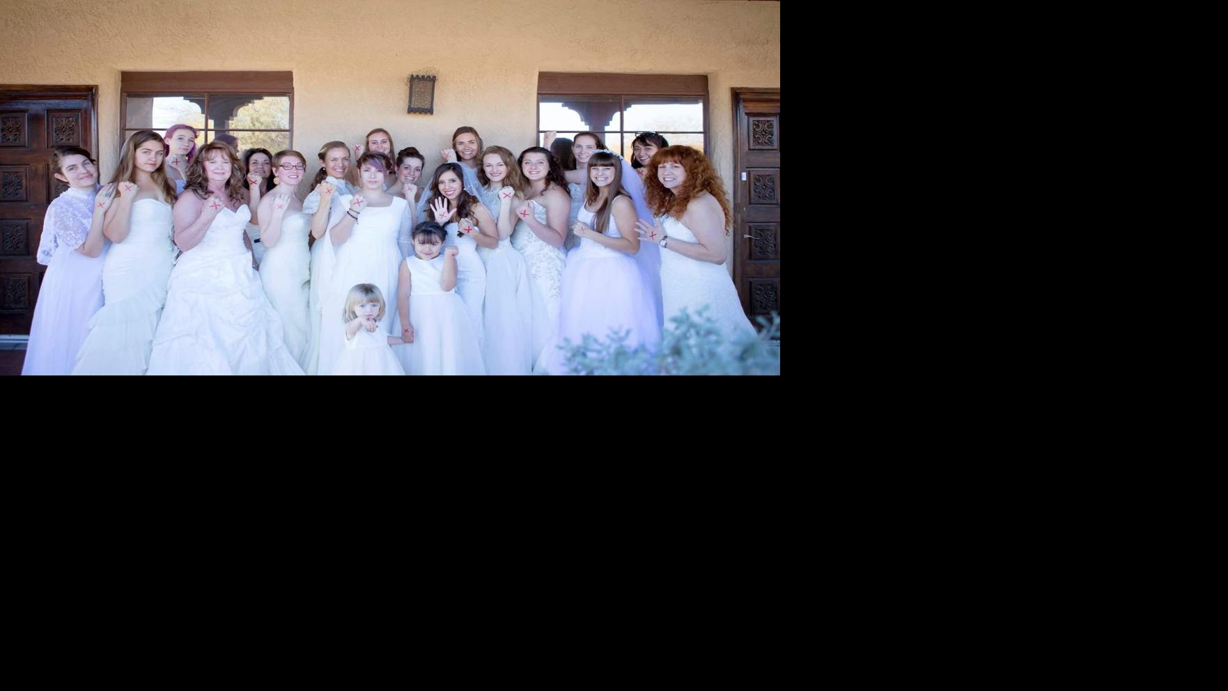 Why were these Tucson women wearing wedding dresses and an ? | tucson ...
