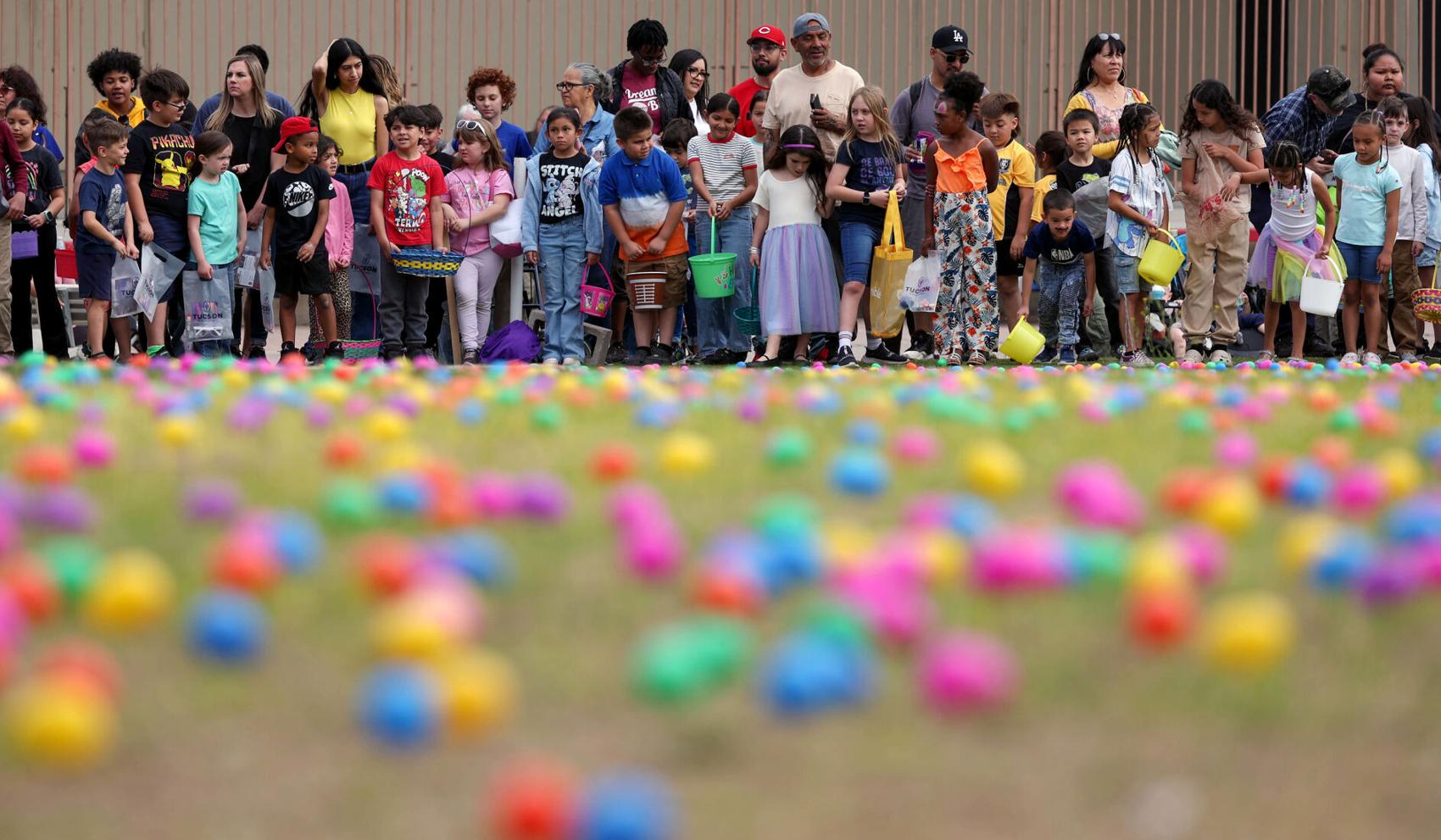Photos: Children and families gather inside of Gene C. Reid Park for ...