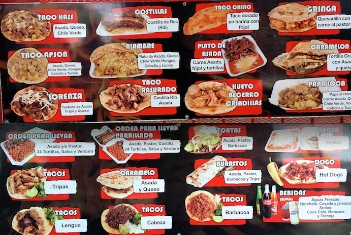 Tacos Apson menu | | tucson.com