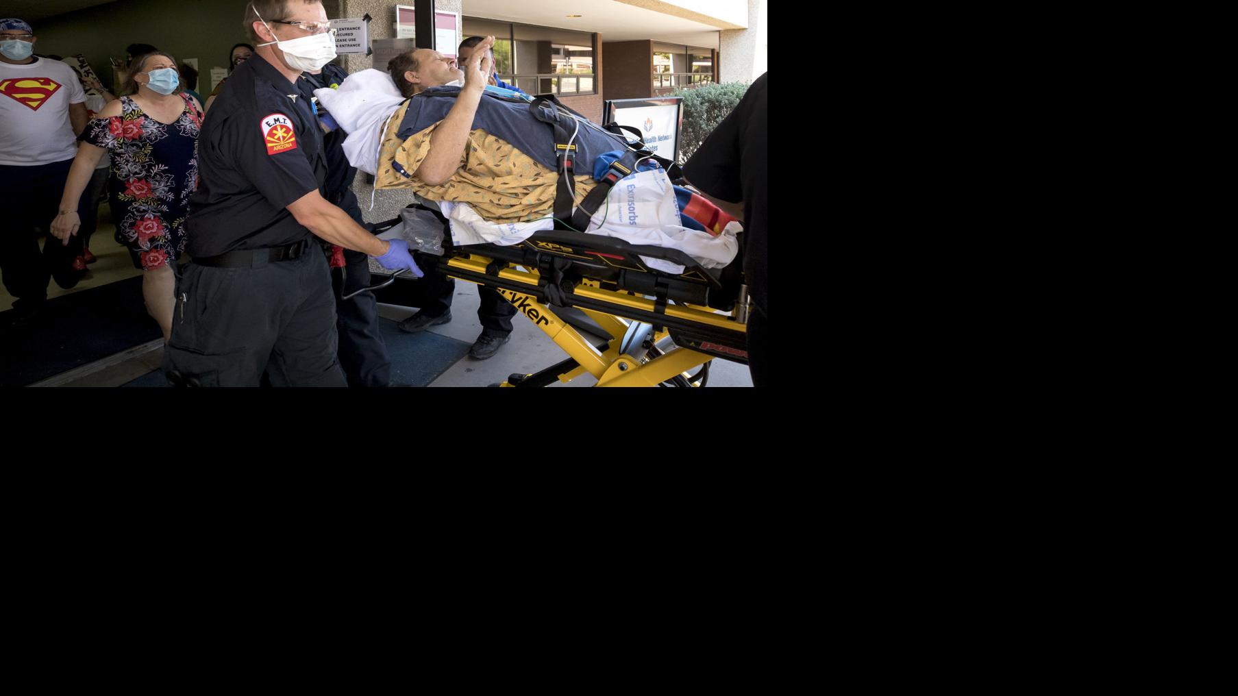 Retired Tucson paramedic released to rehab after 6-week battle with ...