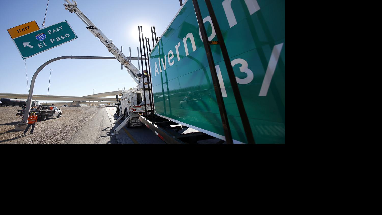 Photos: I-10 signs now brighter, larger