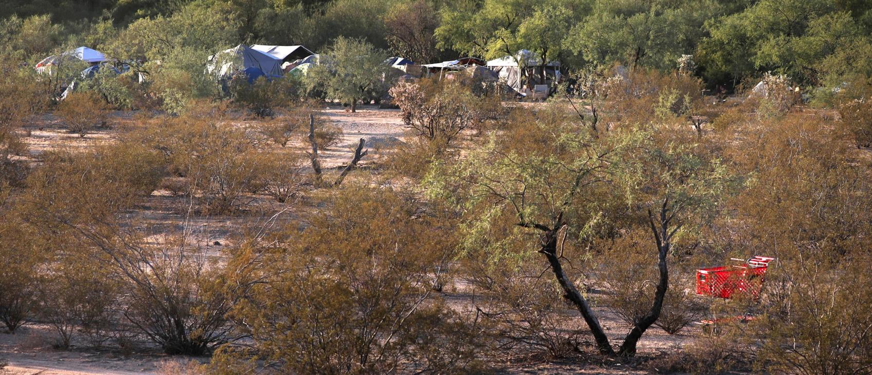 Photos: Tucson Homeless encampment in '100 acre woods'