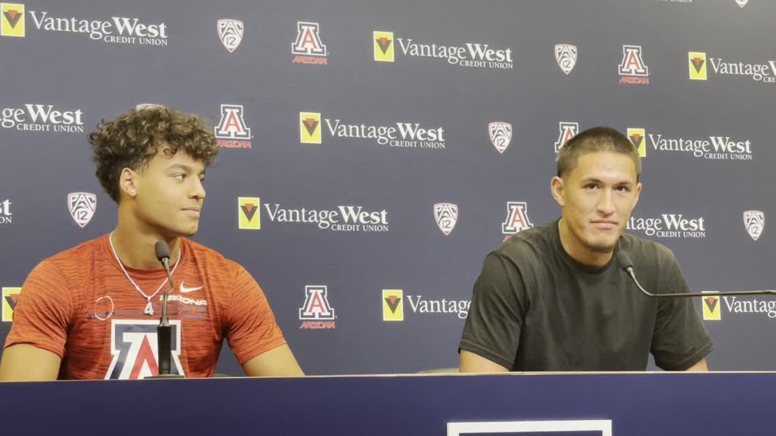 Arizona's Tetairoa 'T-Mac' McMillan, Isaiah Taylor preview UA-Oregon