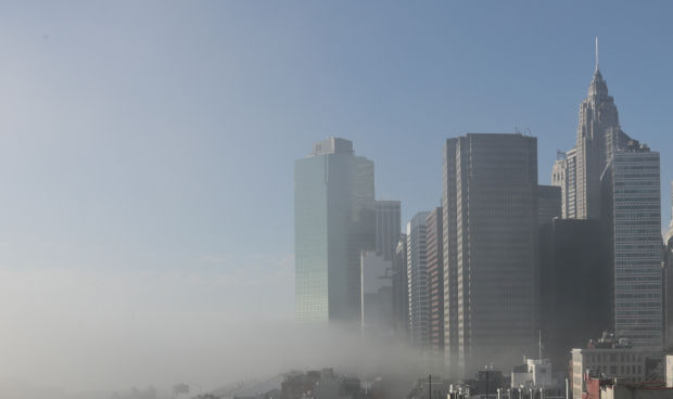 Photos: Eerie, fog-filled Wednesday morning on the East Coast